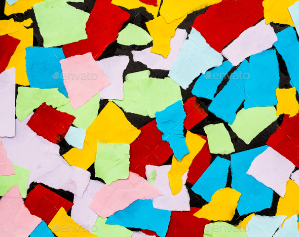 Colorful pieces of paper for background Stock Photo by bilanol | PhotoDune