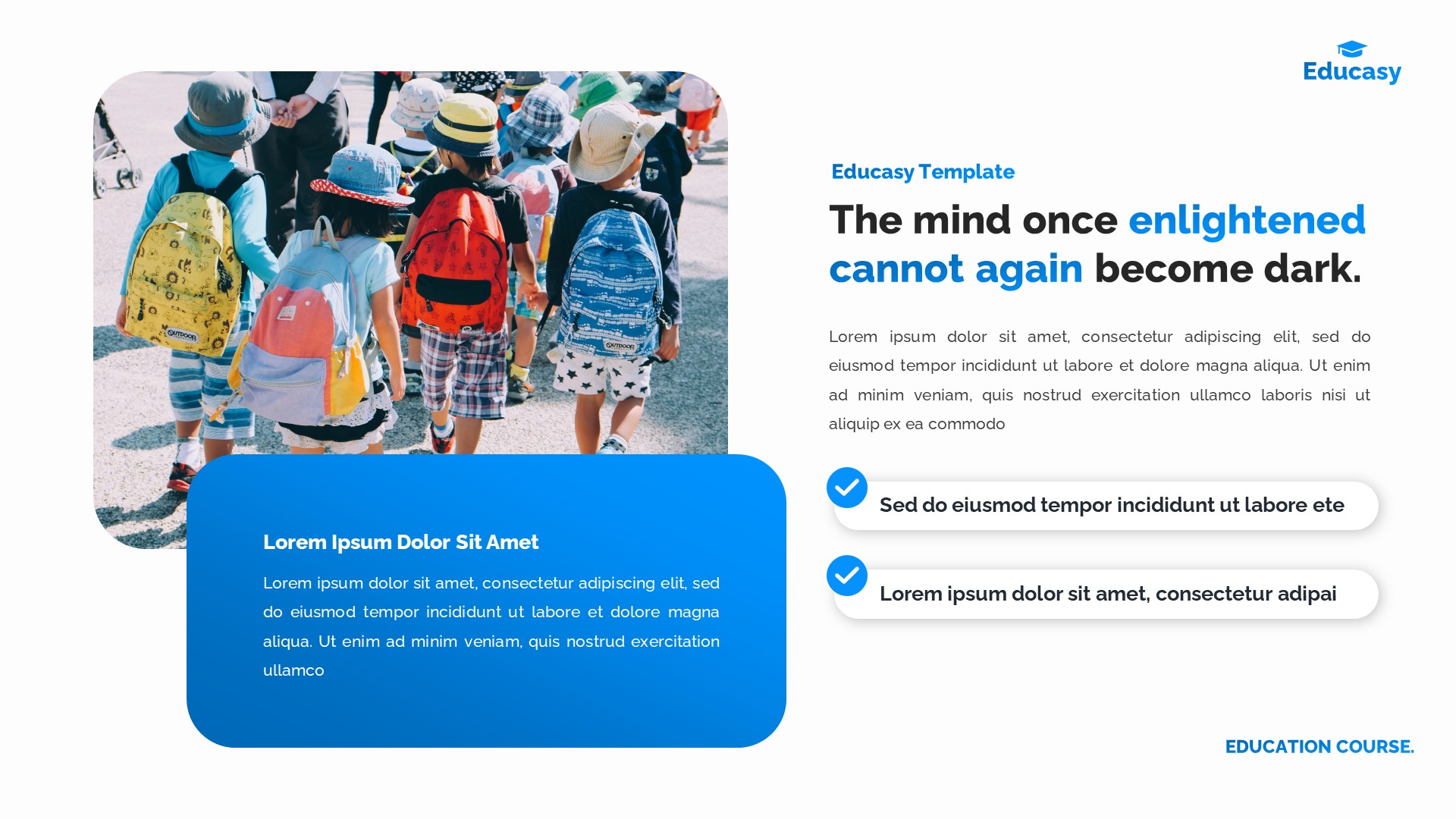 Educasy - Education Course Google Slides Template, Presentation Templates
