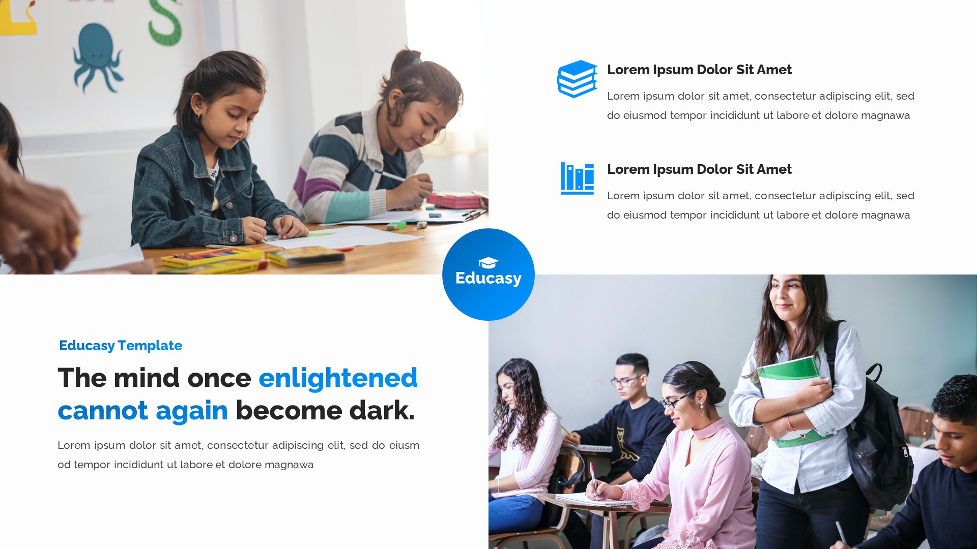 Educasy - Education Course Google Slides Template, Presentation Templates