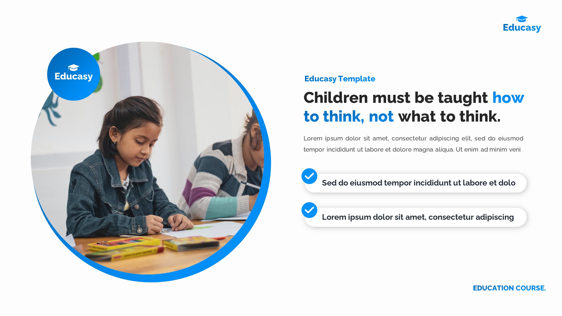 Educasy - Education Course Google Slides Template, Presentation Templates