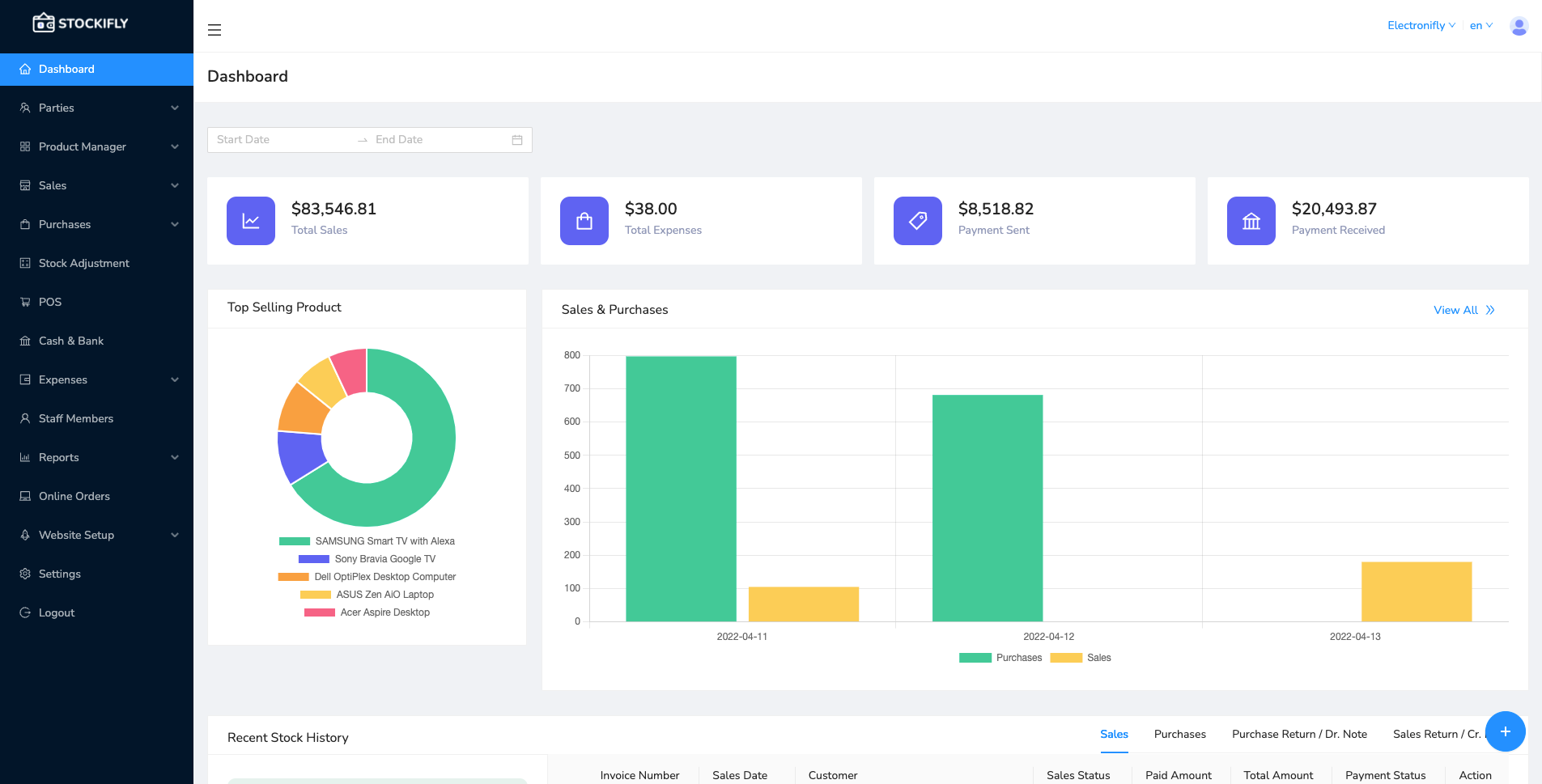 Stockifly SAAS - Billing & Inventory Management with POS and Online ...
