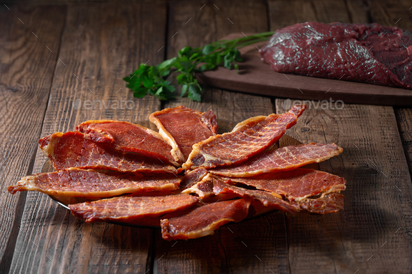 cured cooked meat slices Stock Photo by olgar23 | PhotoDune