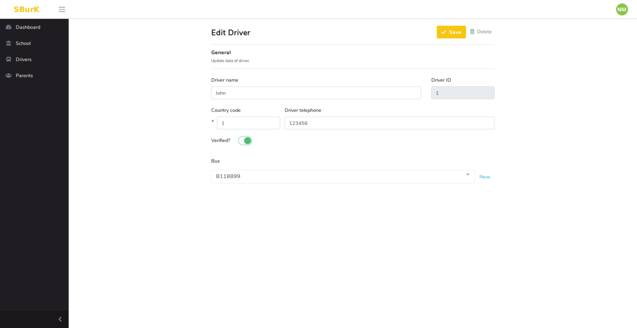 SBurK - School Bus Tracker - Two Android Apps + Backend + Admin panels - SaaS by CreativeAppsDev