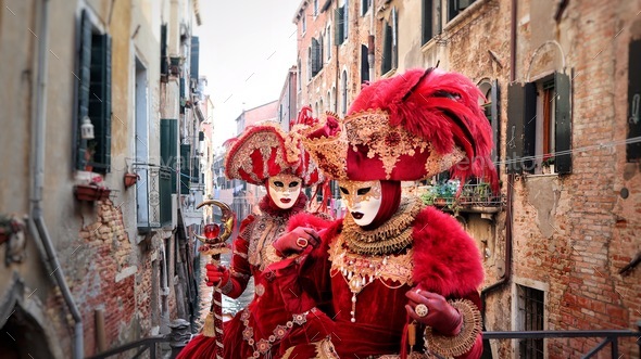 Typical venetian masquerade Stock Photo by dabobabo | PhotoDune