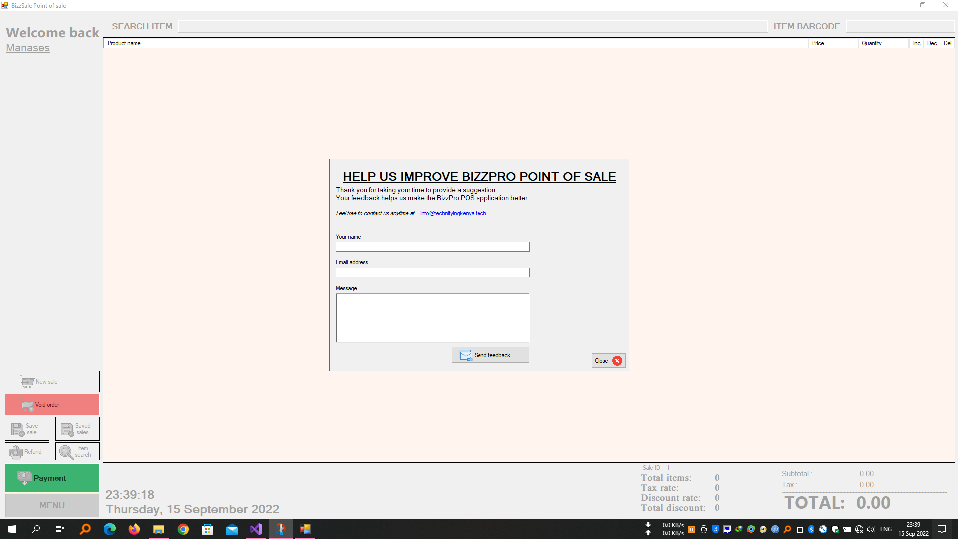 BizzSale Pro - Point of sale by Technifying_KE | CodeCanyon