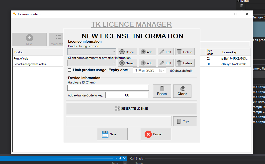 TK License Management System by Technifying_KE | CodeCanyon