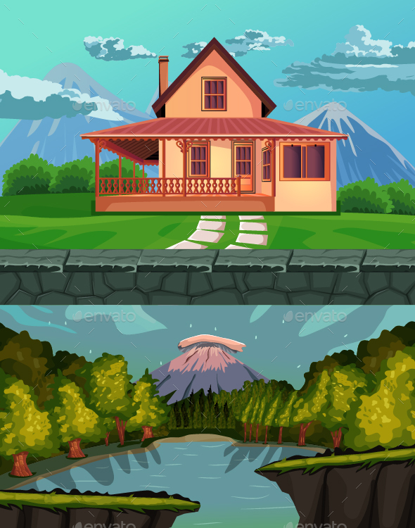 22 Game Backgrounds Cartoon, Game Assets | GraphicRiver