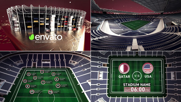 World Soccer Qatar 2022 974 Stadium, After Effects Project Files ...