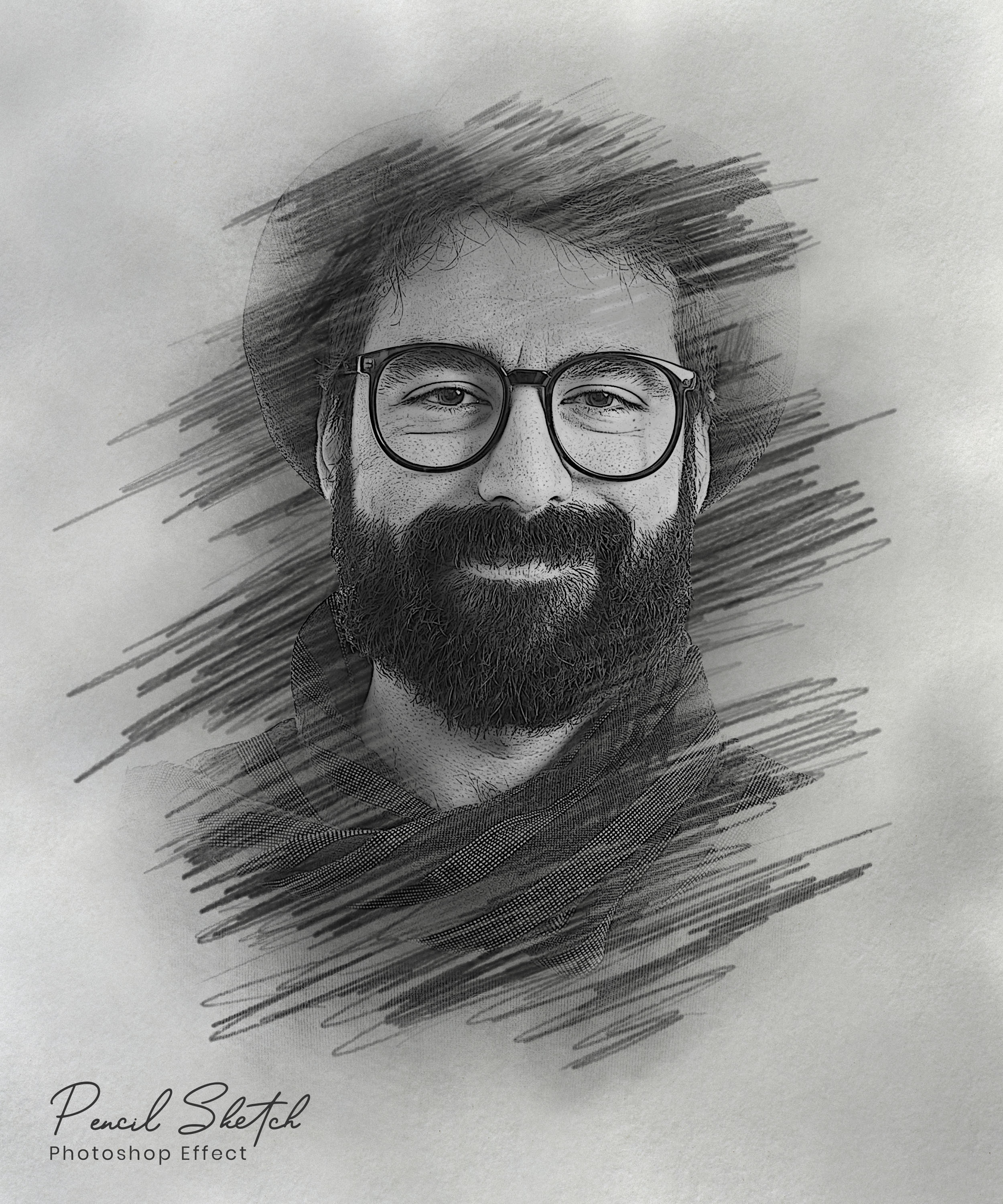 Realistic Pencil Sketch Portrait Photoshop Mockup, Add-ons | GraphicRiver