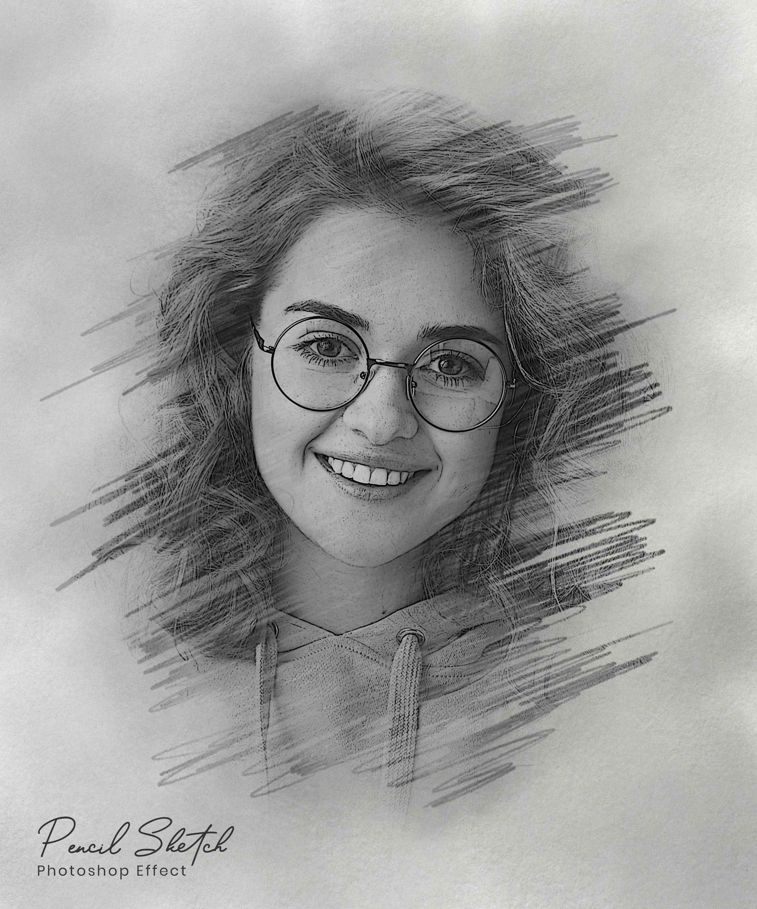 Realistic Pencil Sketch Portrait Photoshop Mockup, Add-ons | GraphicRiver