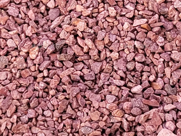 Pebbles! Pile of Pink Pebbles on the Ground! Stock Photo by AZ-BLT