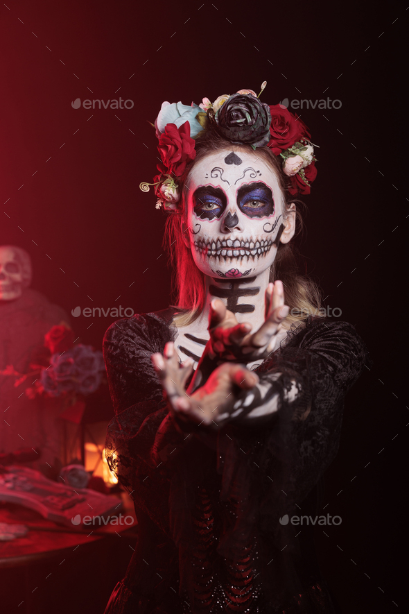 Creepy horror woman reaching with hand Stock Photo by DC_Studio | PhotoDune