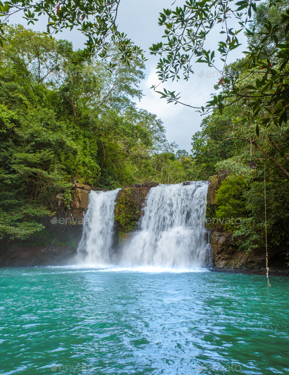 Waterfall at Koh Kood Island Thailand, Khlong Chao Waterfall Koh Kood ...
