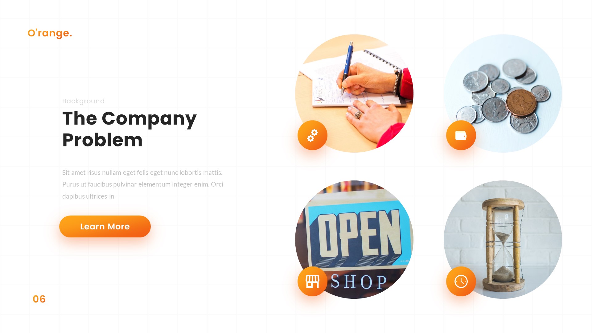 O'range - Creative Pitch Deck PowerPoint Template, Presentation Templates