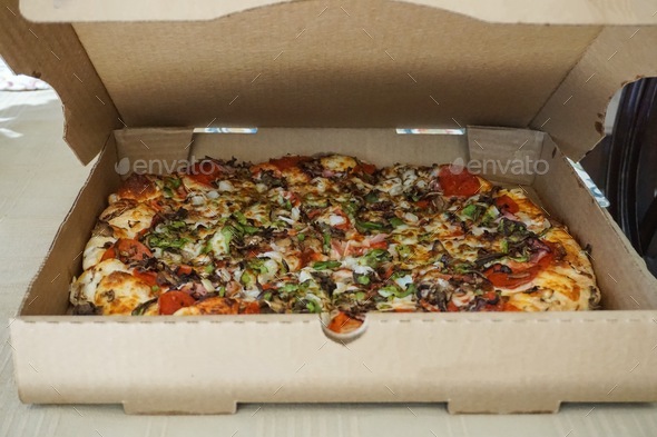 Take out pizza in a box Stock Photo by ChantelleL3 | PhotoDune