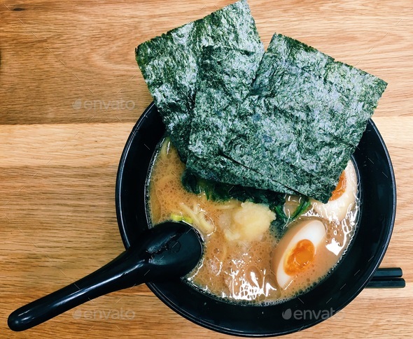 Ramen from above. Overhead. Stock Photo by jonathancant | PhotoDune