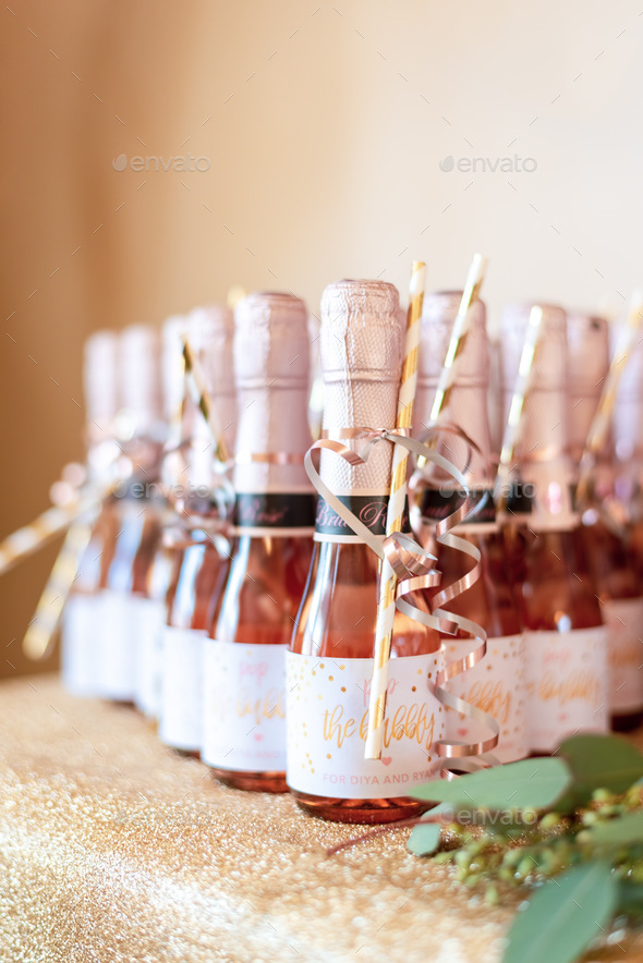 Bridal shower bubbly - brunch and bubbly theme Stock Photo by krisprahl
