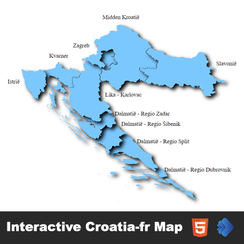 The Interactive Croatia-fr Clickable Map by freelancertajulrasel ...