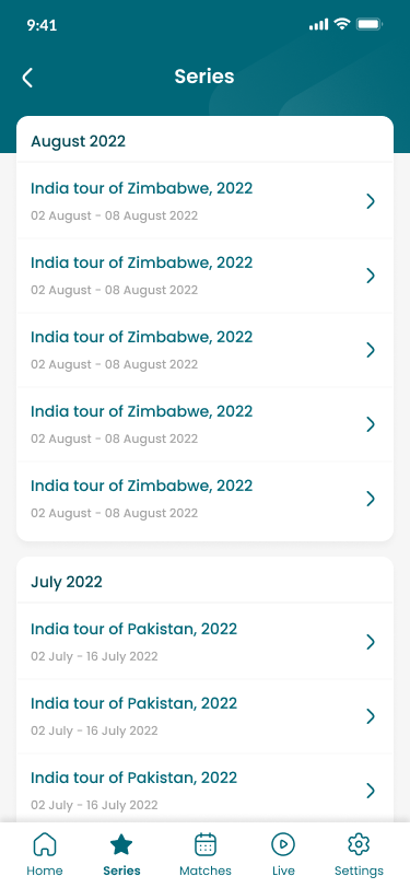 CrickScor - Fresh Flutter App Ui Template for Cricket Score by jpatgir