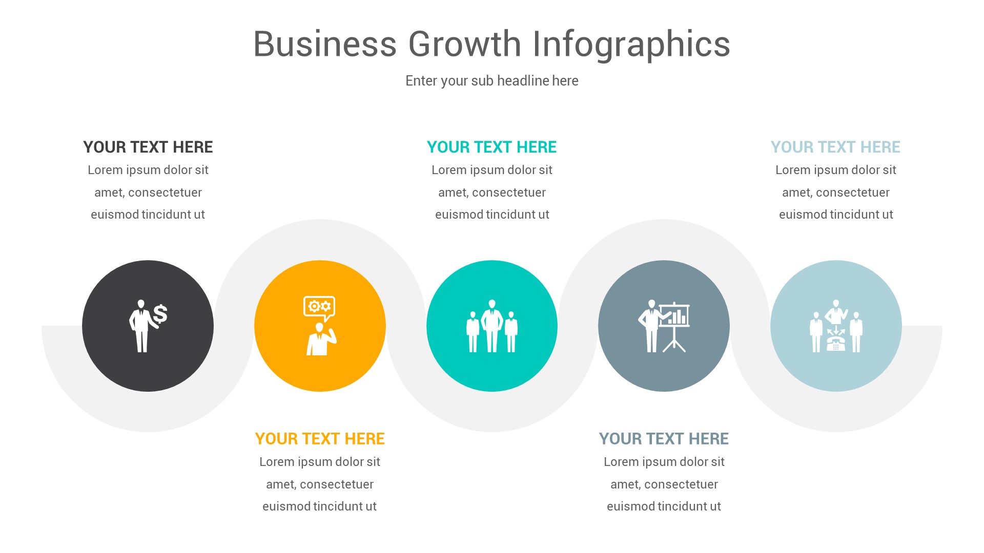 Business Growth Infographics Keynote Presentation Template ...
