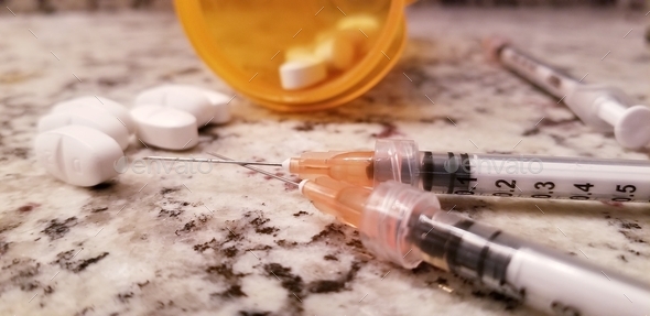 Chronic Illness: Background image of an almost empty prescription ...