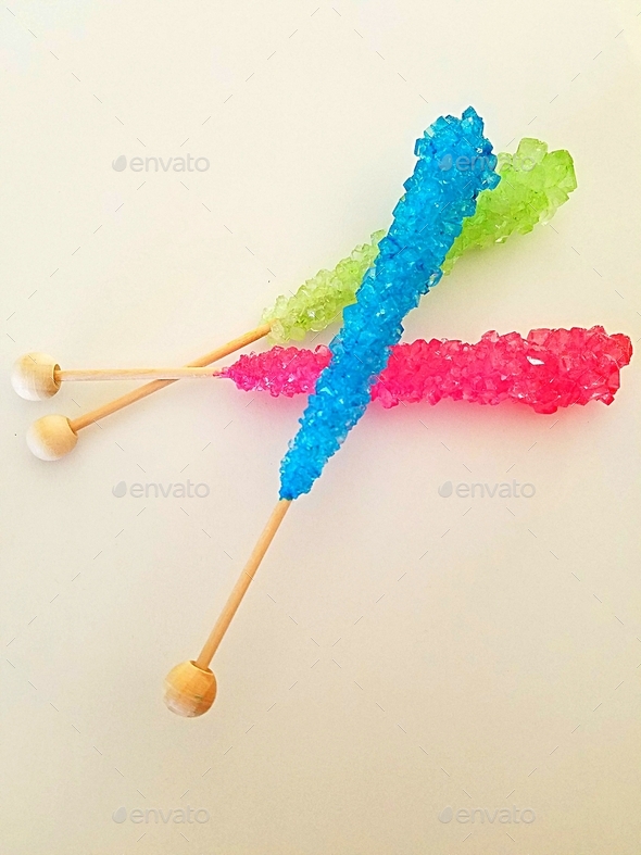 What childhood tastes like: colorful old fashioned rock candy on a ...