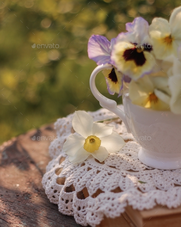Spring still life in vintage style Stock Photo by ElenNika | PhotoDune