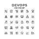 Set Line Icons of Devops, Icons | GraphicRiver