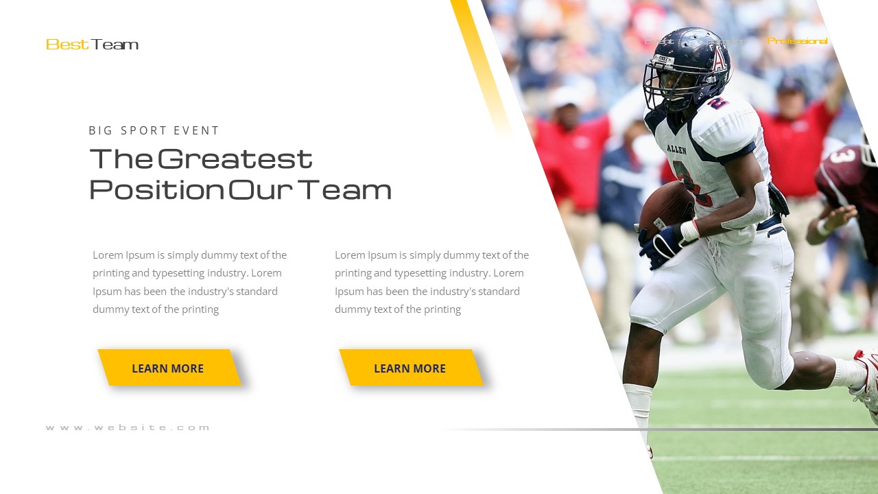 American Football Powerpoint Template, Presentation Templates ...