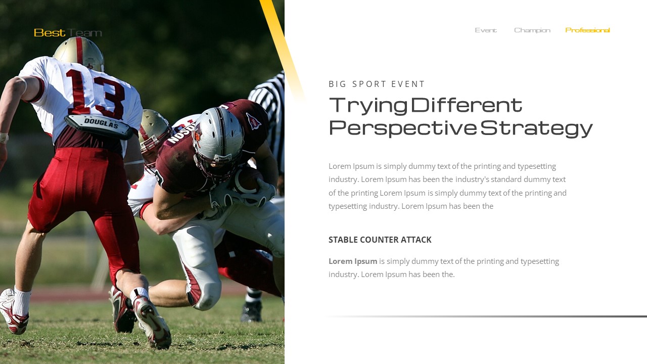 American Football Powerpoint Template, Presentation Templates ...