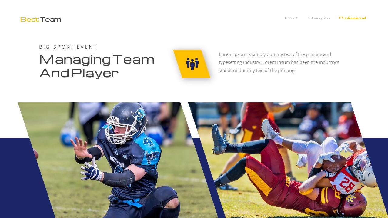American Football Google Slide Template, Presentation Templates ...