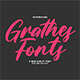 Grathes Bold Script Font, Fonts | GraphicRiver