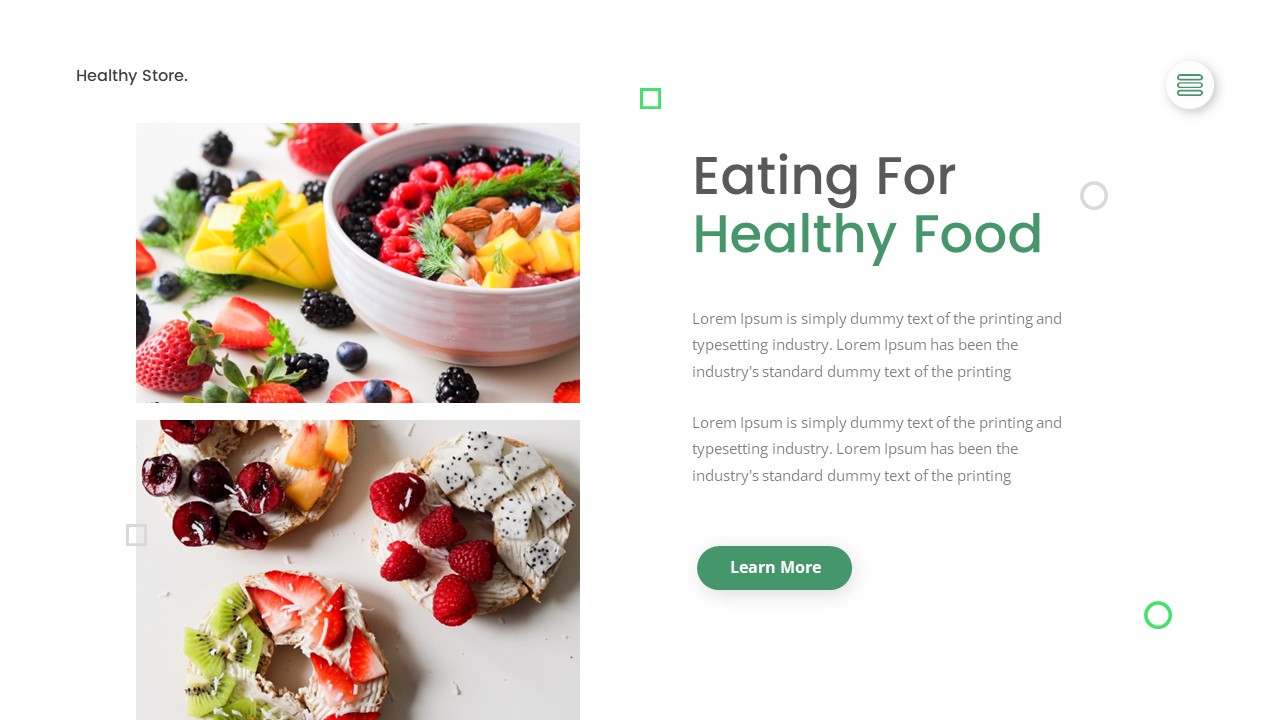 Healthy Food Google Slide Template, Presentation Templates | GraphicRiver