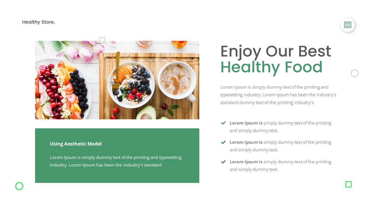 Healthy Food Google Slide Template, Presentation Templates | GraphicRiver