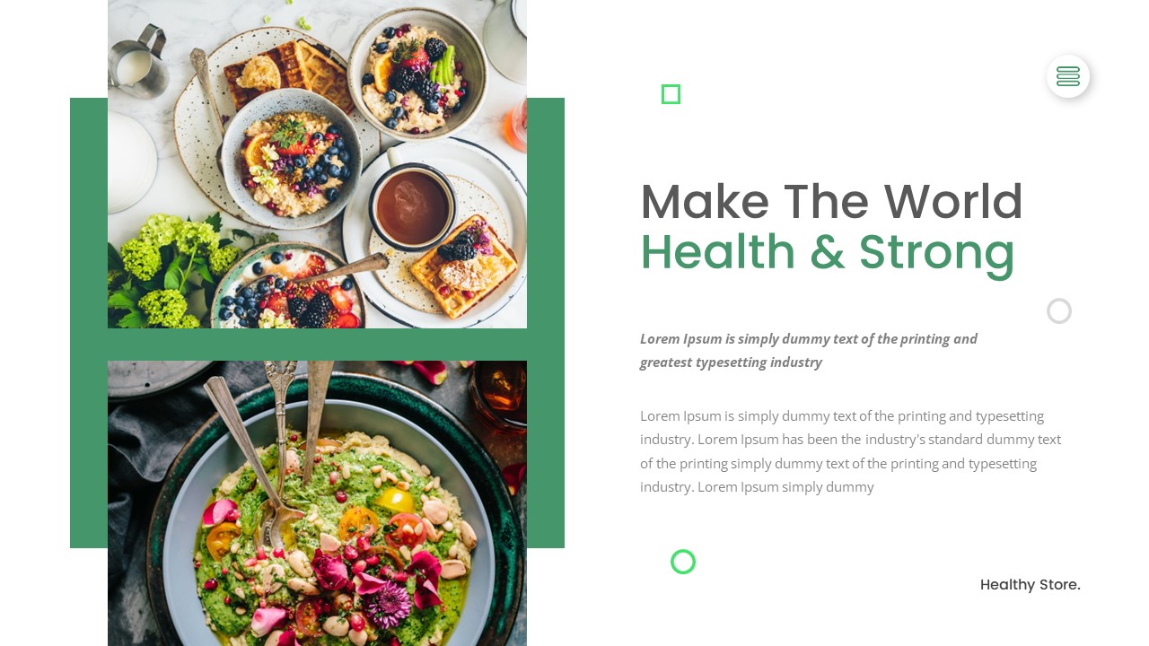 Healthy Food Google Slide Template, Presentation Templates | GraphicRiver