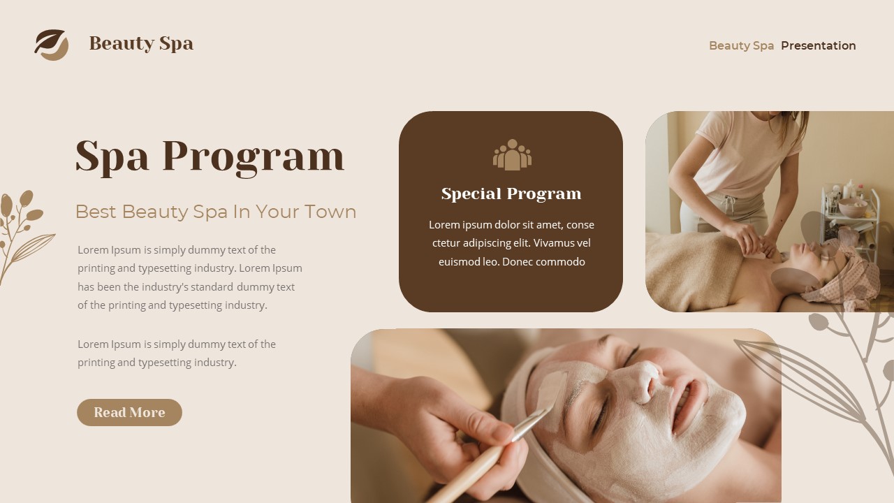 Beauty Spa Google Slide Template, Presentation Templates | GraphicRiver