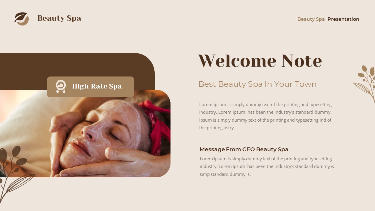Beauty Spa Presentation Template, Presentation Templates | GraphicRiver