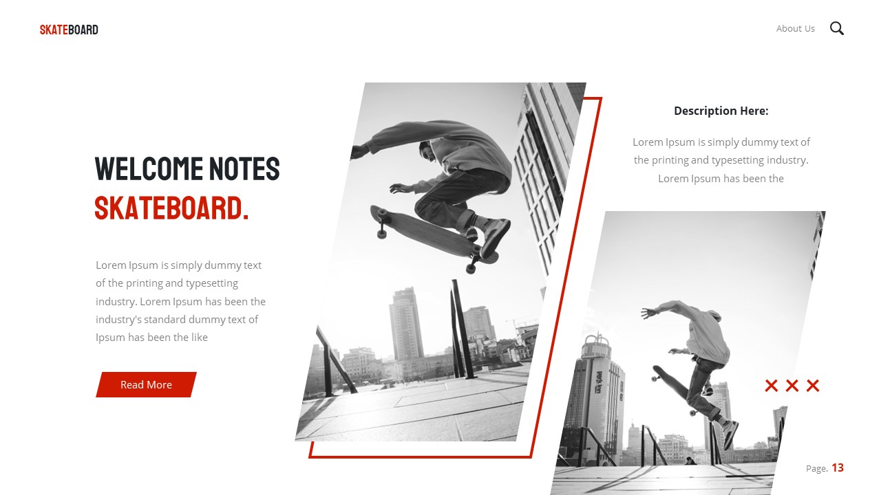 Skateboard Google Slide Template, Presentation Templates | GraphicRiver