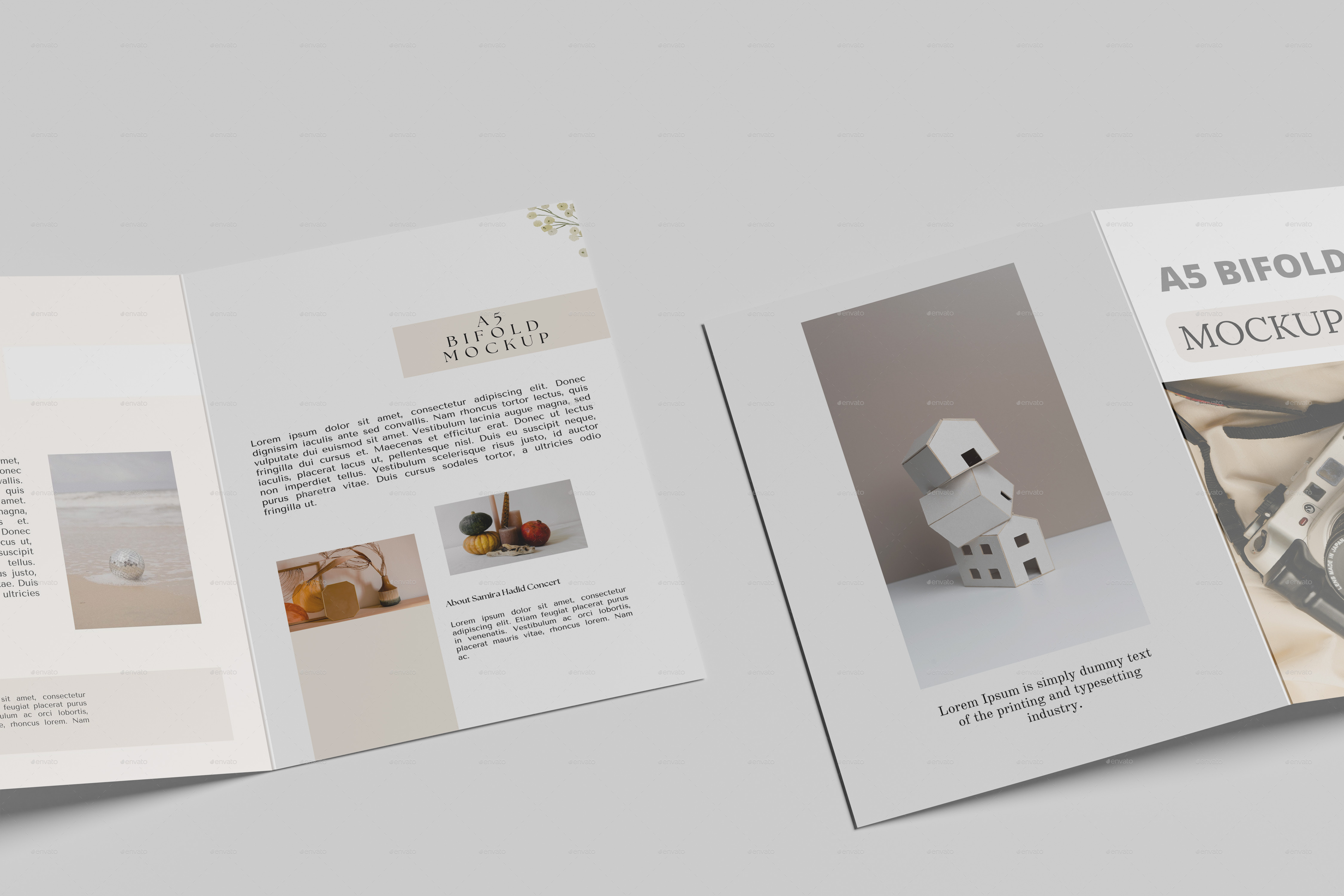 Bi-Fold A5 Brochure Mock-up, Graphics | GraphicRiver