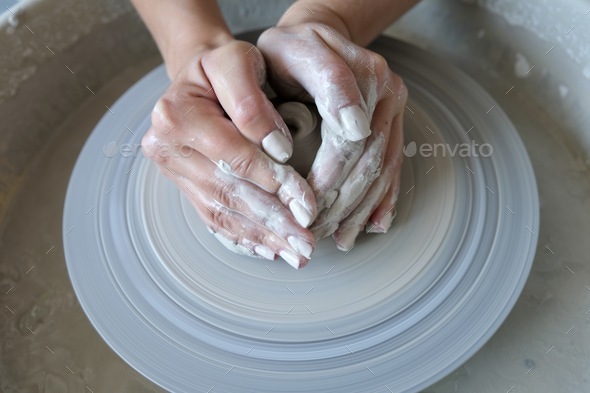 Pottery wheel. Clay Stock Photo by MarishkaTR | PhotoDune