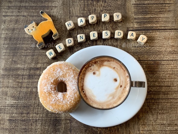 Happy Wednesday, sweet morning start with an italian breakfast Stock ...