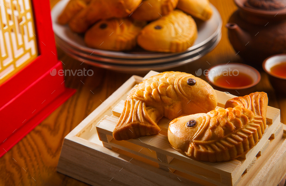 Mooncake biscuit Stock Photo by tehcheesiong | PhotoDune