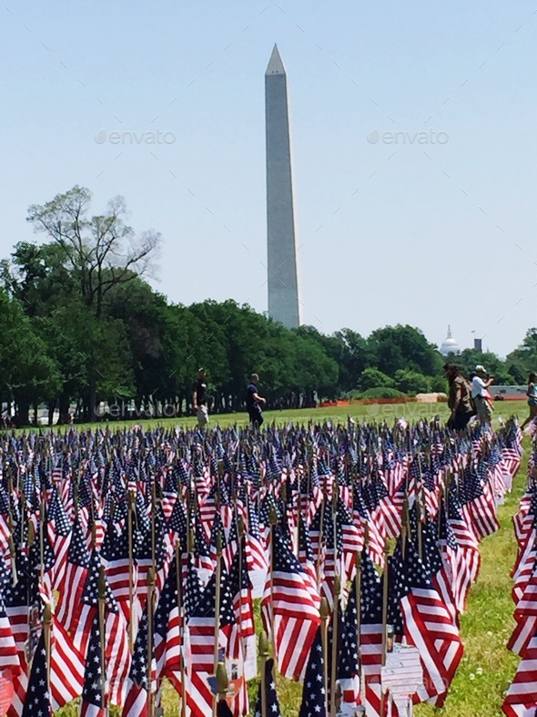 Memorial Day Operation Honor Our Heroes 10,000 flags display on the ...