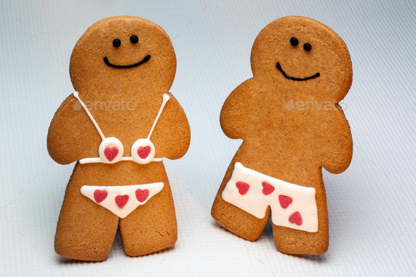 Gingerbread man and woman Stock Photo by SteveAllenPhoto999 | PhotoDune