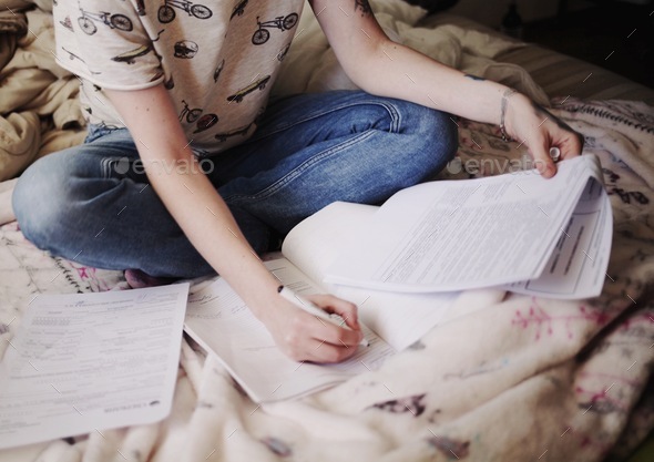 paperwork / study / working with documents / filling documents Stock ...