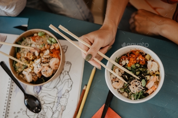 Overhead shot of healthy food Stock Photo by LesiaScotch | PhotoDune