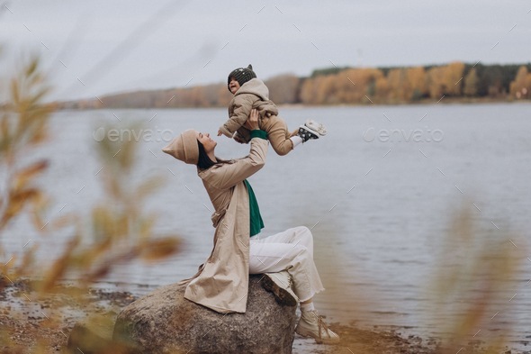 People in fall Stock Photo by novachuda | PhotoDune