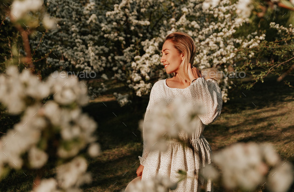 People in spring Stock Photo by novachuda | PhotoDune