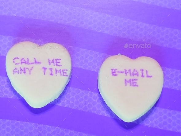 Romantic Social Media Messages! Call Me! Text Me! Stock Photo by AZ-BLT