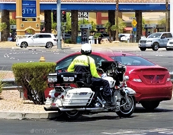 Law Enforcement! Traffic Enforcement! Motorcycle Officer! Stock Photo ...